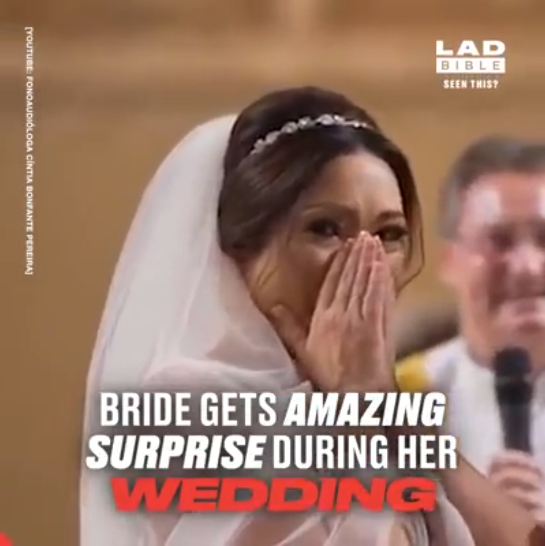 Bride gets amazing surprise during her wedding... AMAZING AND BEAUTIFUL ...