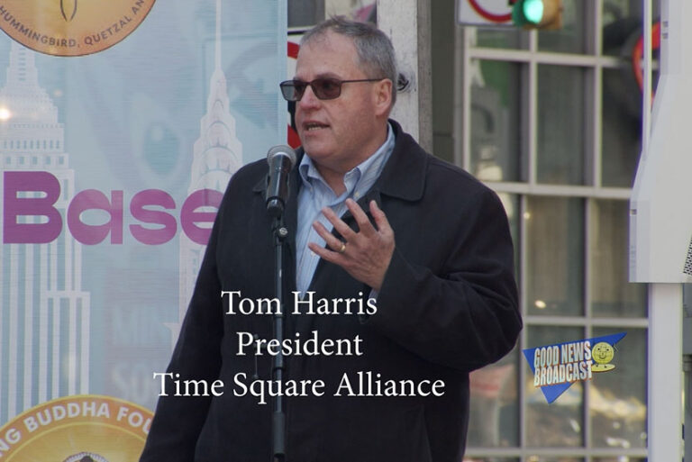 Tom Harris, President of the Times Square Alliance announces their ...